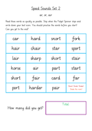 Speed Sounds - Set 1, 2, 3 - Phonics Worksheets - Read Write Inc by Mr ...