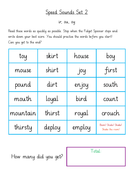 Speed Sounds - Set 1, 2, 3 - Phonics Worksheets - Read Write Inc ...