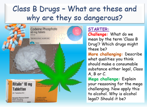 Substance Abuse - Class B Drugs | Teaching Resources