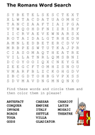 The Romans Word Search | Teaching Resources