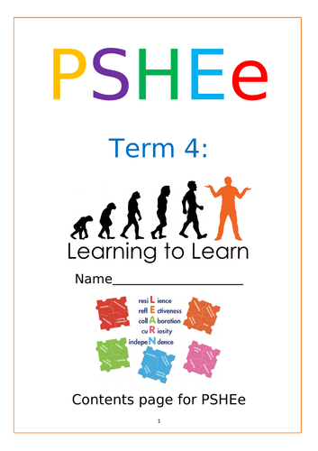 PSHE - Learning to Learn | Teaching Resources