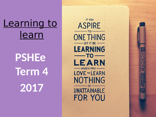 PSHE - Learning to Learn | Teaching Resources