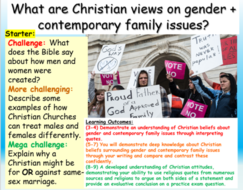 Christianity : Gender LGBT | Teaching Resources