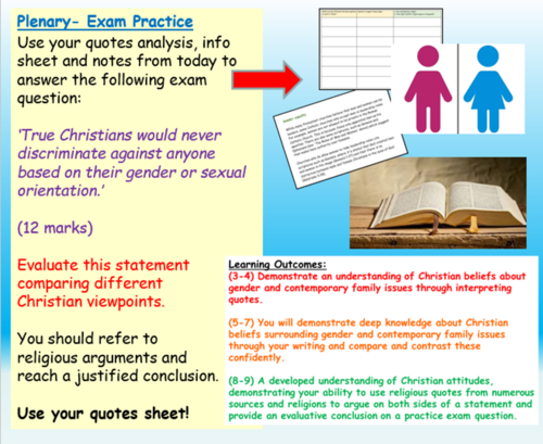 Christianity : Gender LGBT | Teaching Resources