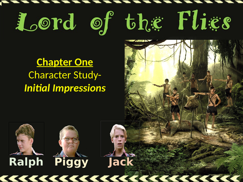 Lord of the Flies (Chapter 1) Character worksheets KS4 | Teaching Resources
