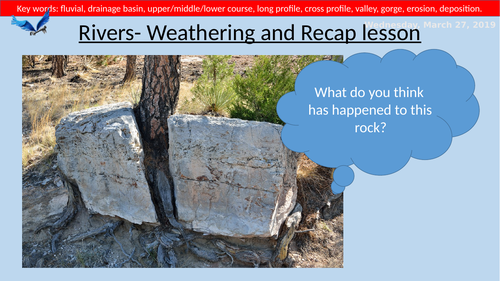 Geography Lesson- Rivers- Weathering- Exam Questions | Teaching Resources