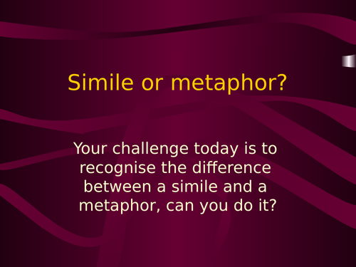 Creating simile and metaphor sentences with the Hobbit Movie | Teaching ...