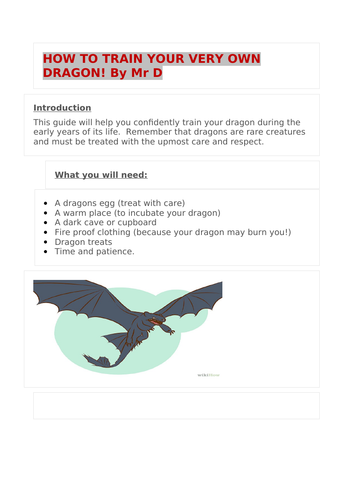 Lessons for How To Train Your Dragon | Teaching Resources