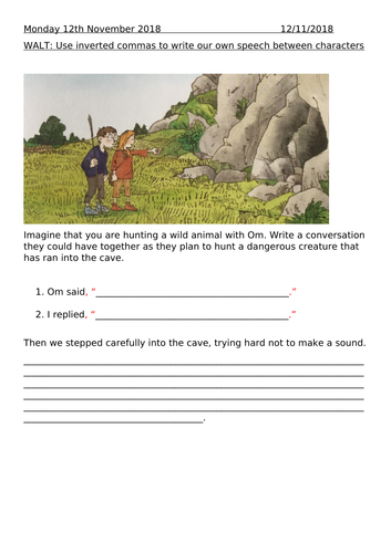 Activities for Stone Age Boy Lower KS2 Literacy/English | Teaching ...