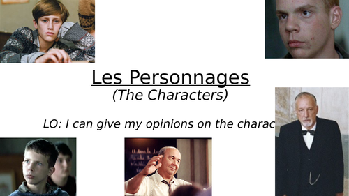 Les Choristes character descriptions | Teaching Resources