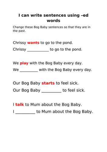 Bog Baby, three week writing unit | Teaching Resources
