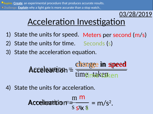 GCSE Physics: Physics on the move | Teaching Resources