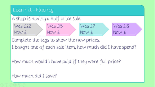 4. Measurement: four operations (money) lesson pack (Y4) | Teaching ...