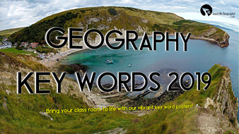Geography Key Words 2019 - 100 POSTERS - Teach Me Geography | Teaching ...