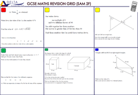 GCSE Maths Revision Grids by DeltaTrustMaths | Teaching Resources