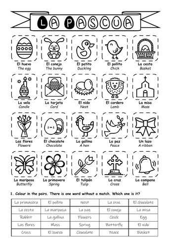 Spanish KS3 - La Pascua - Easter booklet of activities | Teaching Resources
