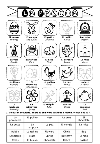 Spanish KS3 - La Pascua - Easter booklet of activities | Teaching Resources
