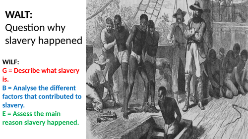 Causes of Slavery and the Transatlantic Slave Trade | Teaching Resources