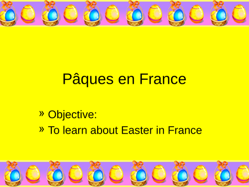 Easter in France PowerPoint | Teaching Resources