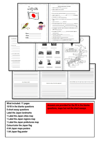 Japan A Research Project | Teaching Resources