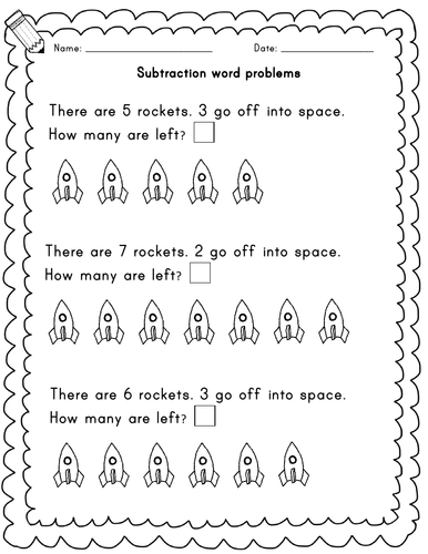 Year 1 Subtraction Word Problems | Teaching Resources