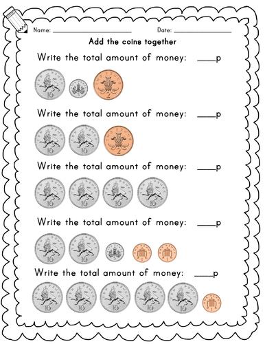 Year 1 / Year 2 maths: adding UK coins - money | Teaching Resources