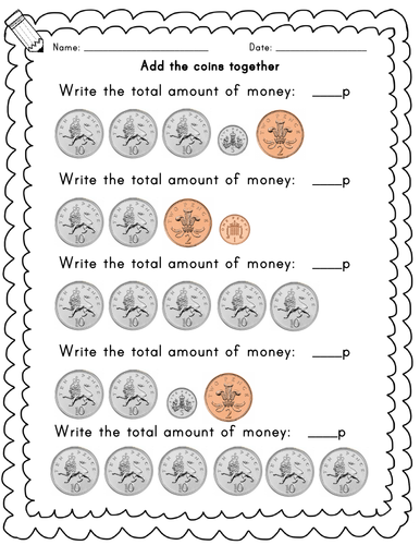 Year 1 / Year 2 maths: adding UK coins - money | Teaching Resources