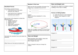 Revision placemats - Edexcel (9-1) combined science | Teaching Resources