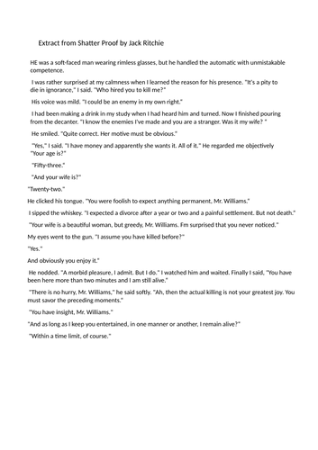 Detective Writing Lesson 8 | Teaching Resources