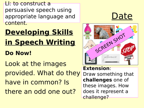KS3 Speech Writing: Social Media | Teaching Resources