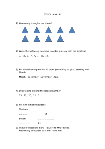 GCSE Foundation Number Revision 1 - 10 (word version) | Teaching Resources