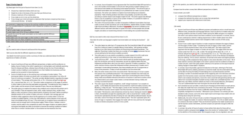 AQA English Language Paper 2 Section A | Teaching Resources