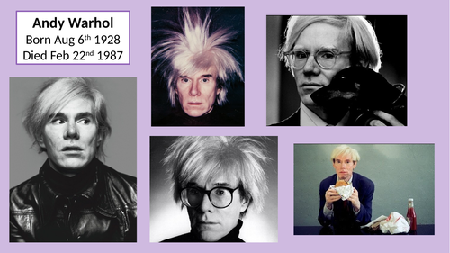 Short project introduction based on the artist Andy Warhol for KS3 ...