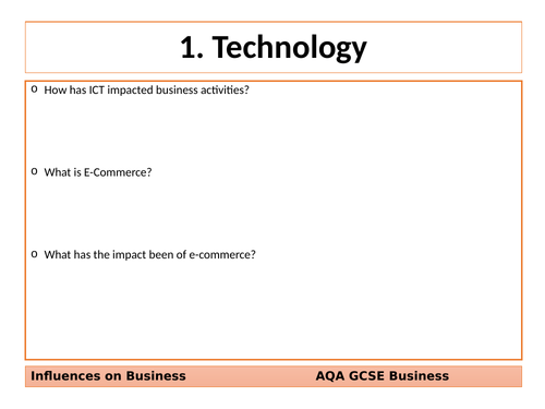 AQA GCSE Business (9-1) Revision Card Bundle | Teaching Resources