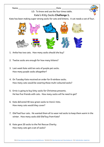 Multiplication and Division Year 3 Differentiated Challenges ... Multiplication and Division Year 3 Differentiated Challenges ...