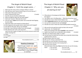The Angel of Nitshill Road Comprehension Pack for Years 4 and 5 ...