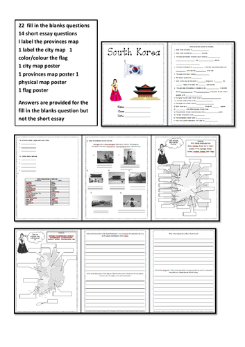 South Korea A Research Project | Teaching Resources