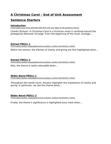 Full scheme of learning for 'A Christmas Carol' - GCSE AQA | Teaching ...