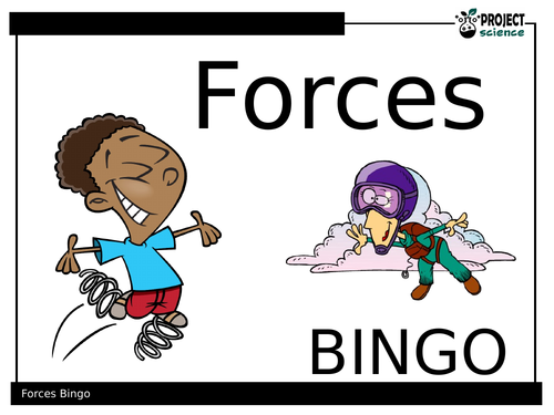 Forces Bingo | Teaching Resources