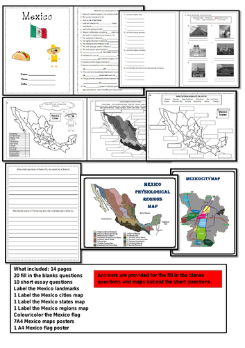 Mexico A Research Project | Teaching Resources