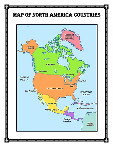 North America Continents A Research Project | Teaching Resources