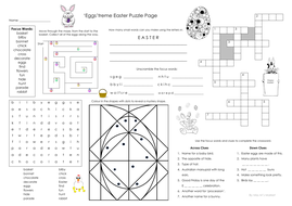 Easter Puzzle Page | Teaching Resources