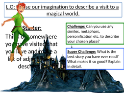 Creative Writing lesson - Journey to a magical world. Language paper 1 ...