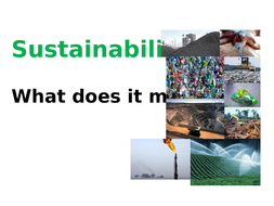 GCSE - Sustainability & Worksheet | Teaching Resources