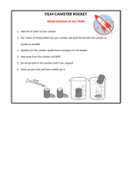 Film canister rockets (with vitamin tablets) | Teaching Resources