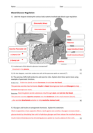 Blood Glucose Regulation Worksheet for A level (Homeostasis) | Teaching ...