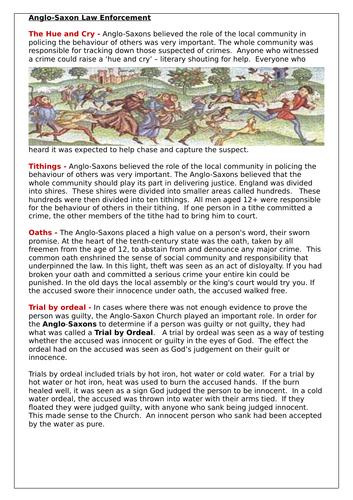 Anglo Saxon Crime and Punishment | Teaching Resources Anglo Saxon Crime and Punishment | Teaching Resources