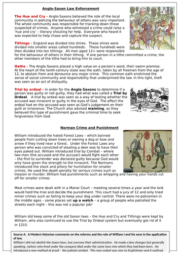 Anglo Saxon Crime and Punishment | Teaching Resources Anglo Saxon Crime and Punishment | Teaching Resources