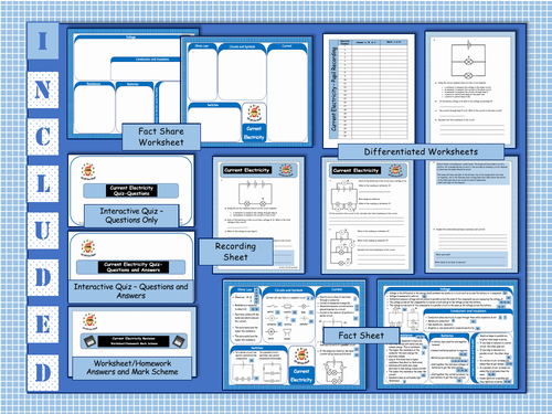 Current Electricity - KS3 Whole Module Revision Lesson | Teaching Resources