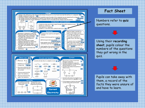 Current Electricity - KS3 Whole Module Revision Lesson | Teaching Resources